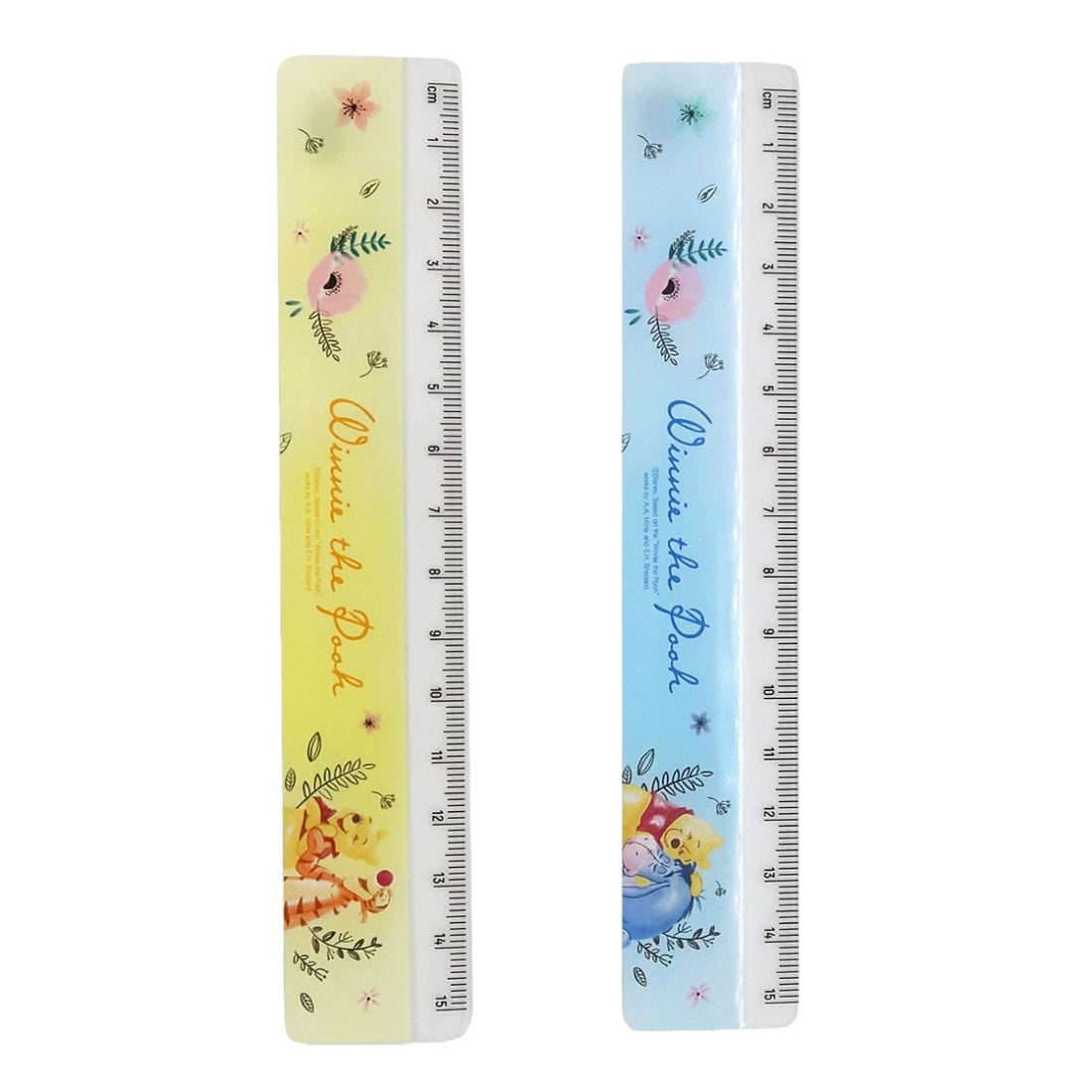 [DISNEY] Bear Pooh 15cm Straight Ruler Set - 2pcs – gashinakorea