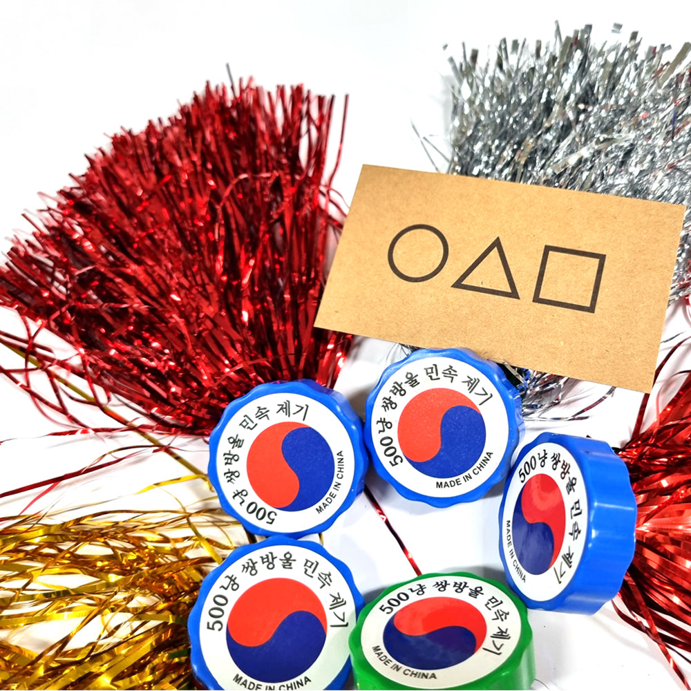 [UNIART] Jaegi with The Bell (Jegi chagi) Korean Old Game 5 pcs + Squi ...